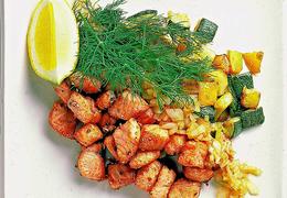 Recept Med Bacon, Broccoli, Champinjoner, Citron, Gurka, Korv ...